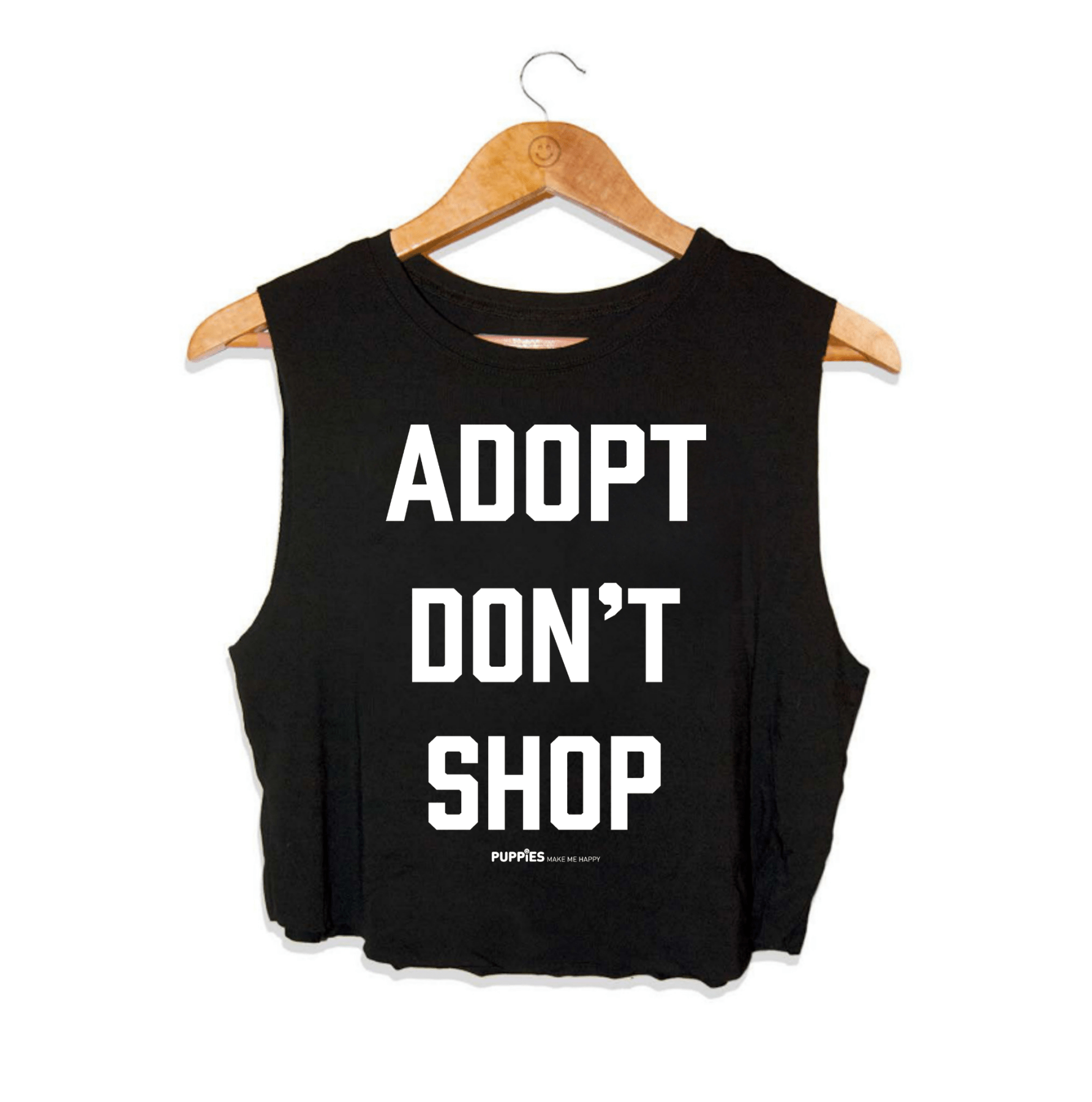 Adopt Don’t Shop Crop Top | Gift for Dog Lovers Made in USA